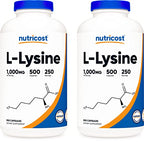 Nutricost L-Lysine 500 mg capsules