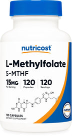 Nutricost L-Methylfolate 15 mg capsules