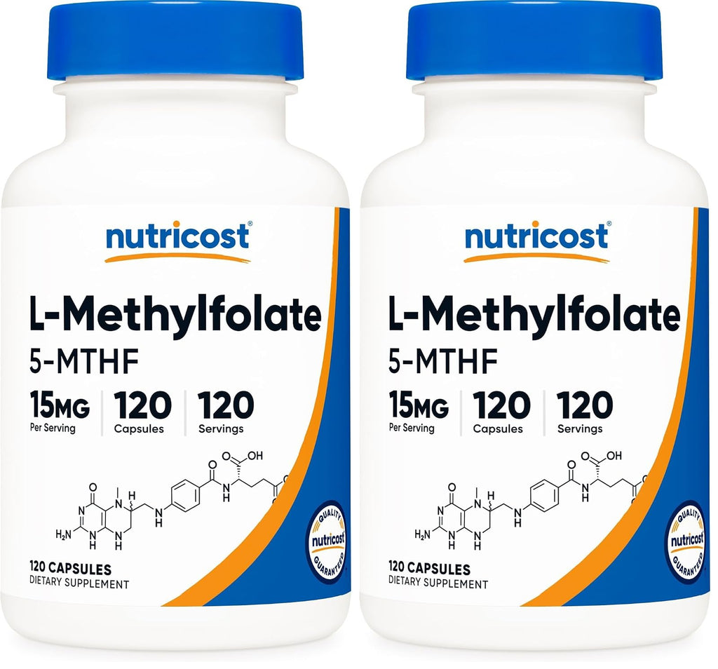 Nutricost L-Methylfolate 15 mg capsules