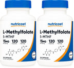 Nutricost L-Methylfolate 15 mg capsules