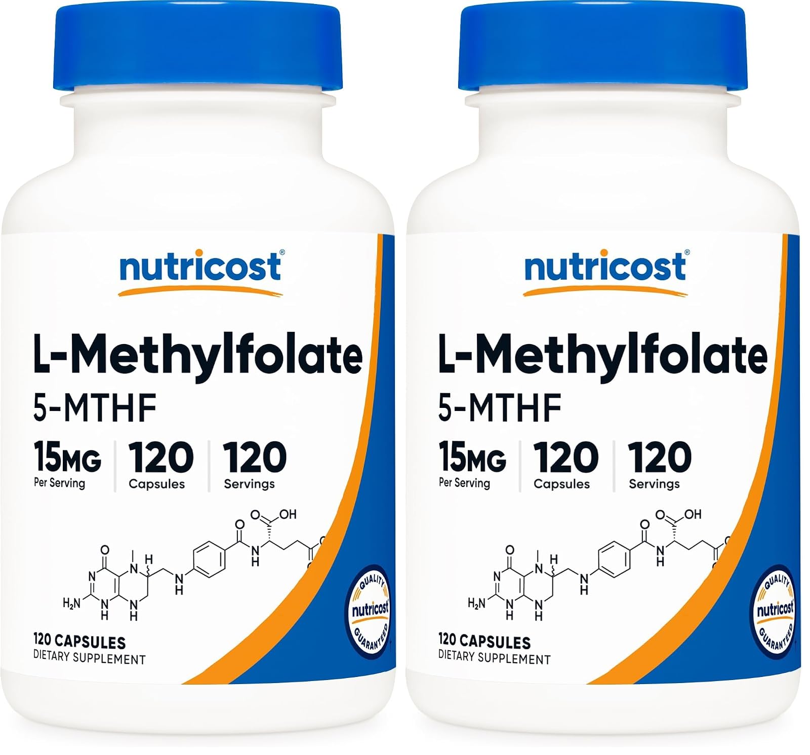 Nutricost L-Methylfolate 15 mg capsules
