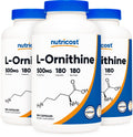 Nutricost L-Ornithine 500 mg capsules