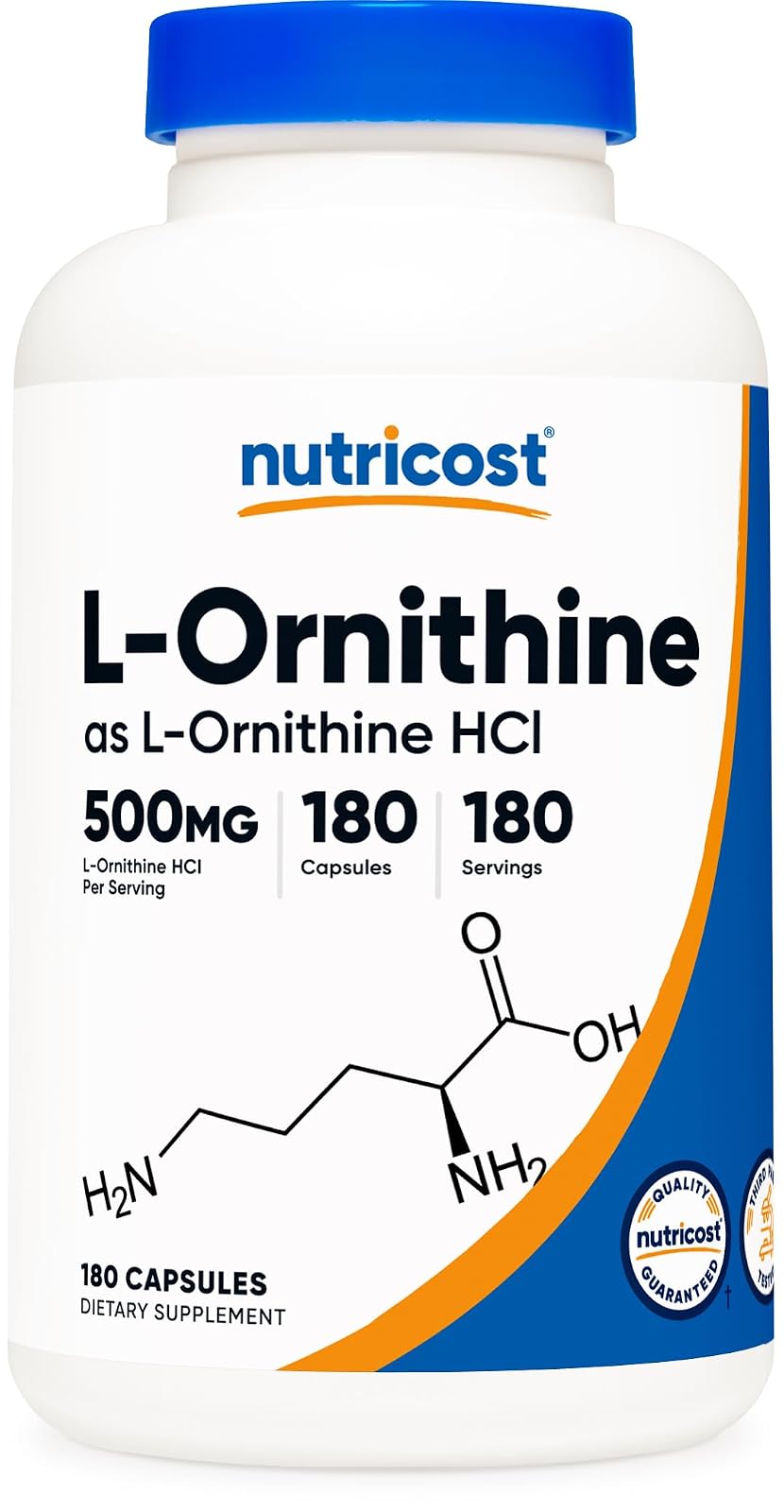 Nutricost L-Ornithine 500 mg capsules