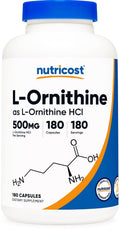 Nutricost L-Ornithine 500 mg capsules