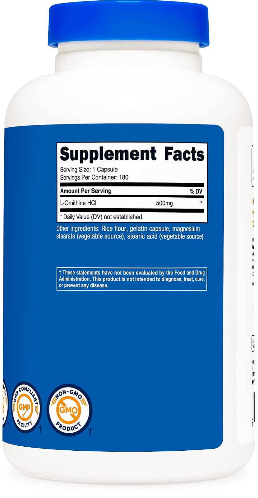 Nutricost L-Ornithine for optimal health