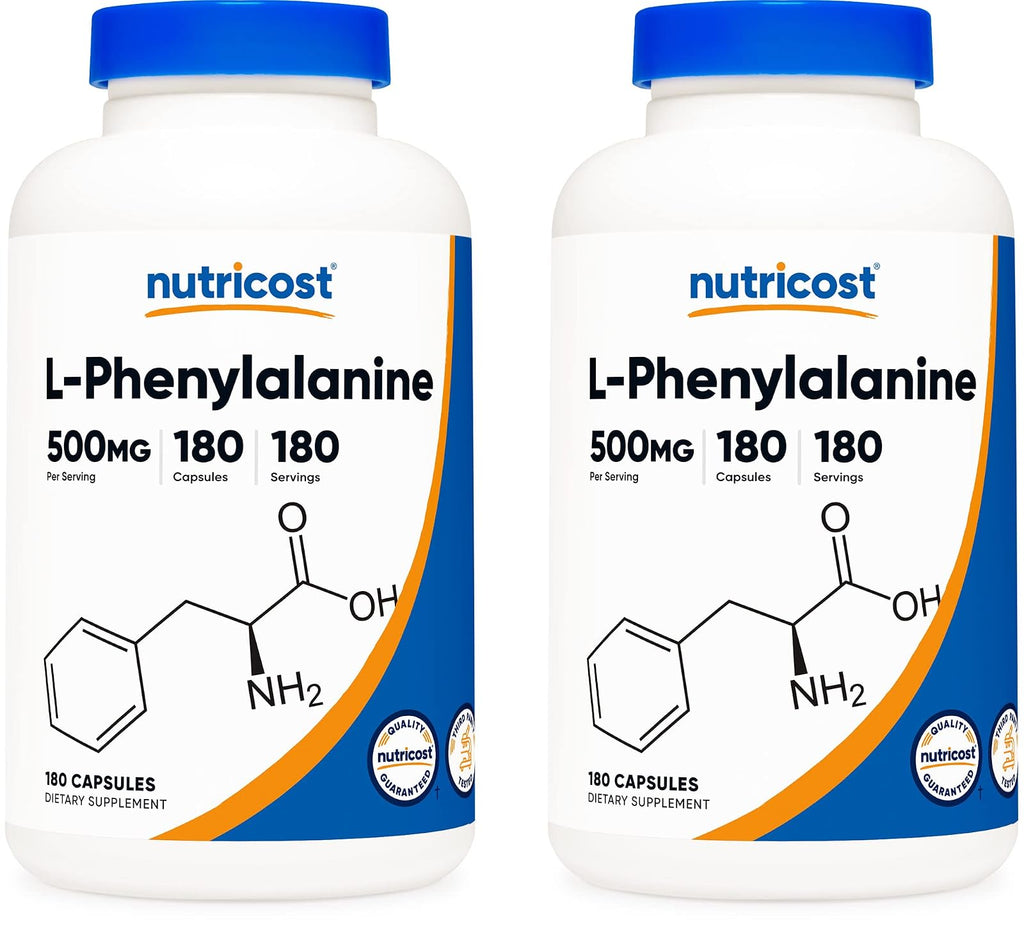 Nutricost L-Phenylalanine capsules for mood support