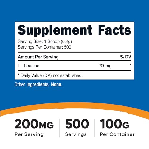 Nutricost l-theanine 100 grams