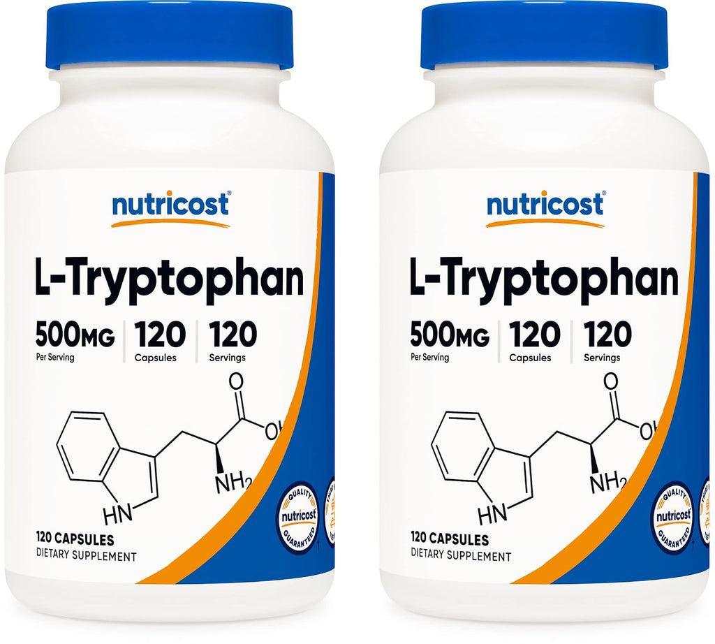 Nutricost L-Tryptophan 500 mg capsules