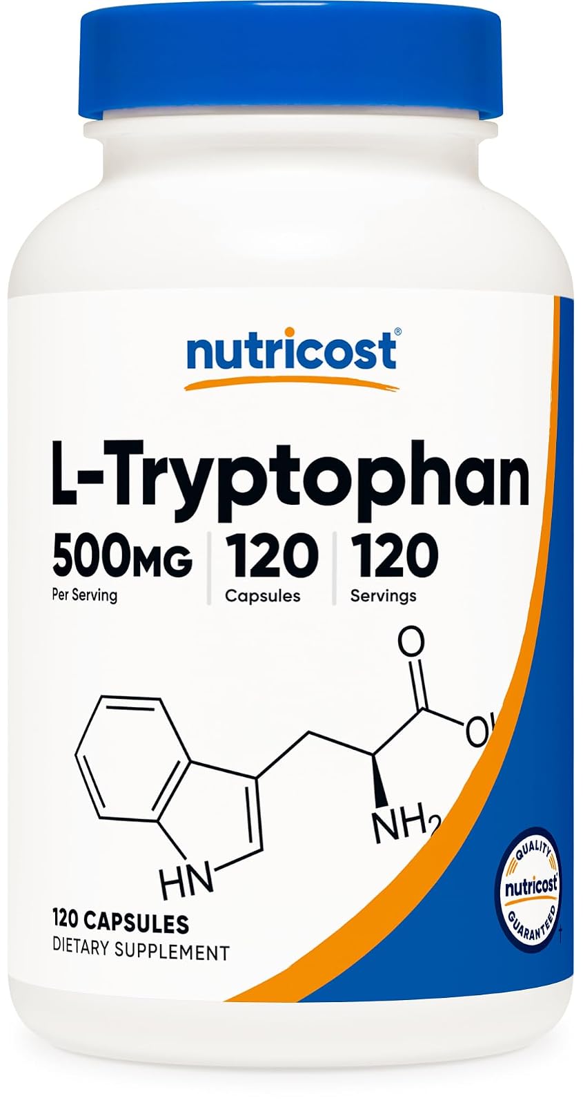 Nutricost L-Tryptophan 500 mg capsules