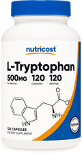 Nutricost L-Tryptophan 500 mg capsules