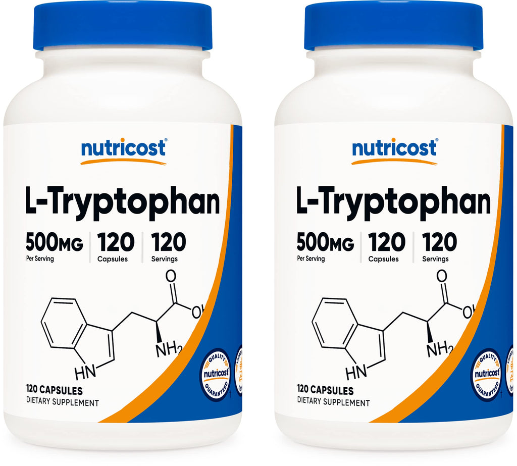 Nutricost L-Tryptophan mood support capsules