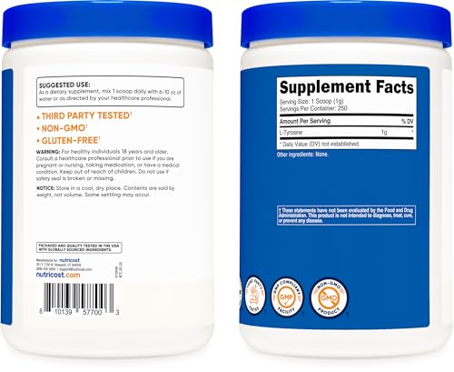 Nutricost L-Tyrosine powder benefits