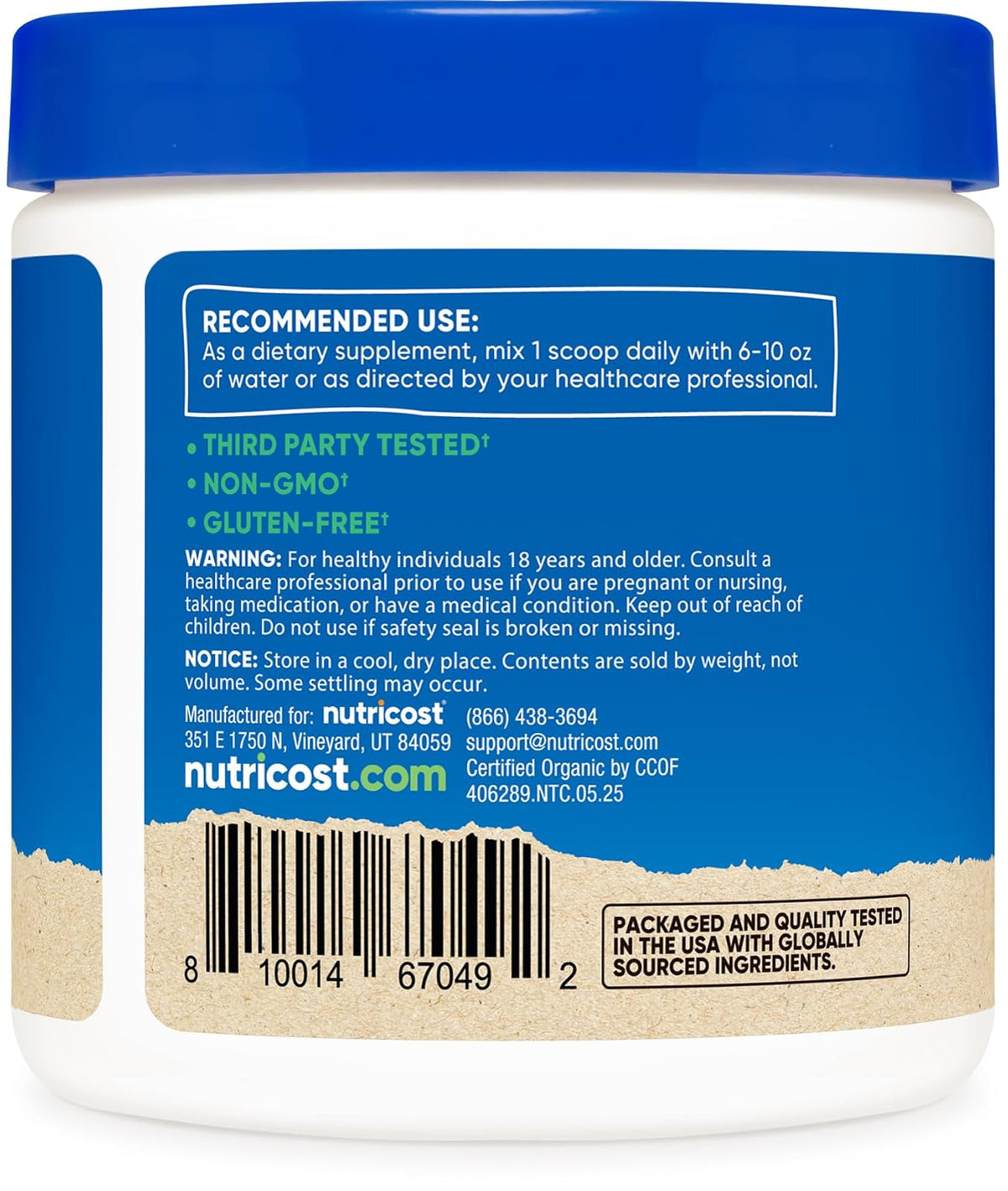 nutricost lion's mane for immune health