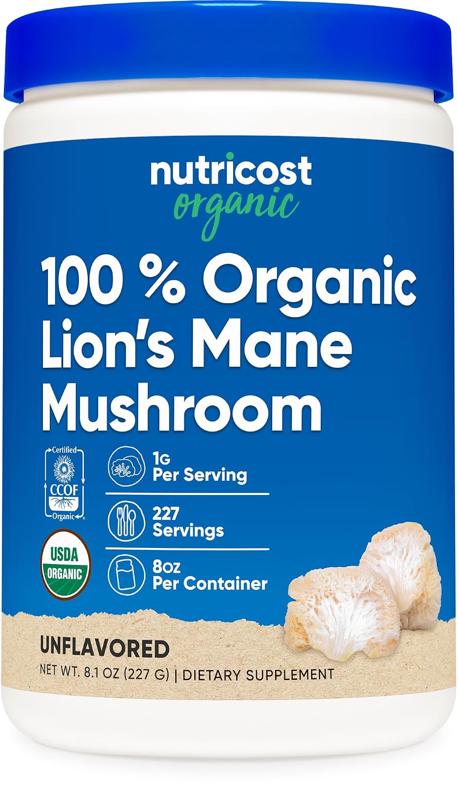 nutricost lion's mane mushroom powder