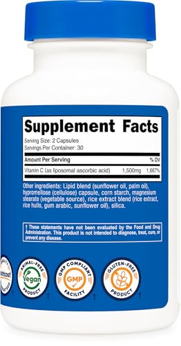 Nutricost Liposomal Vitamin C health benefits