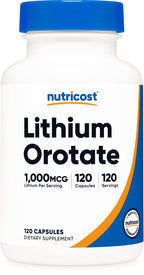 Nutricost Lithium Orotate capsules for mood support