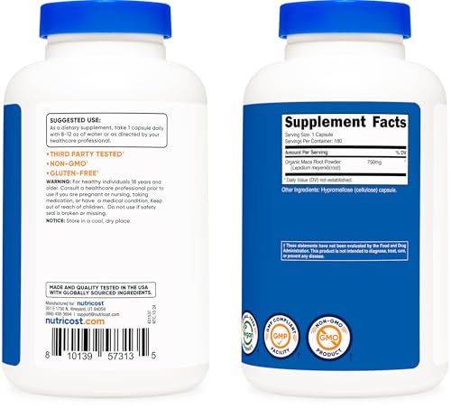 Nutricost maca for stress relief