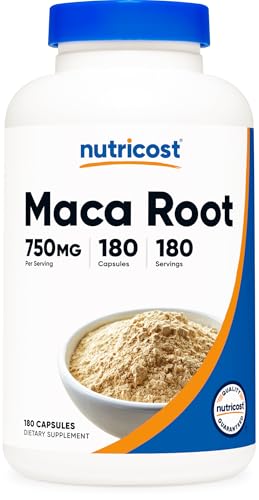 Nutricost Maca Root capsules for energy