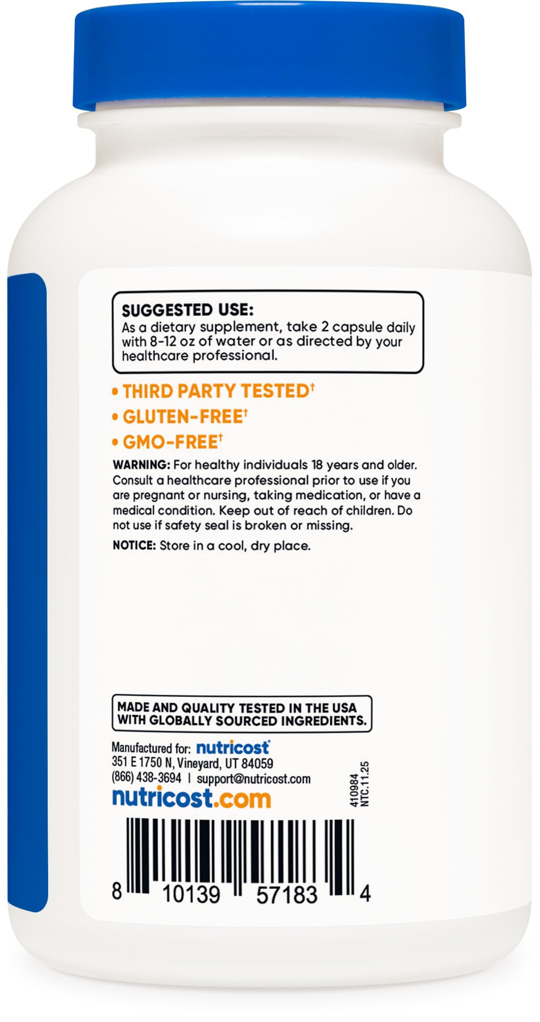 Nutricost magnesium for daily vitality