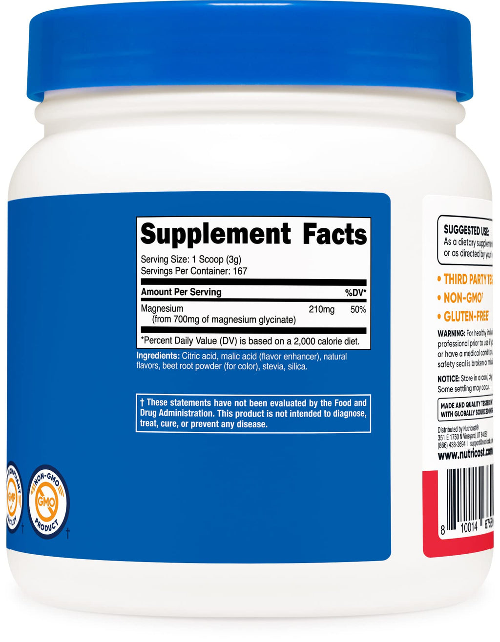 Nutricost magnesium for muscle recovery