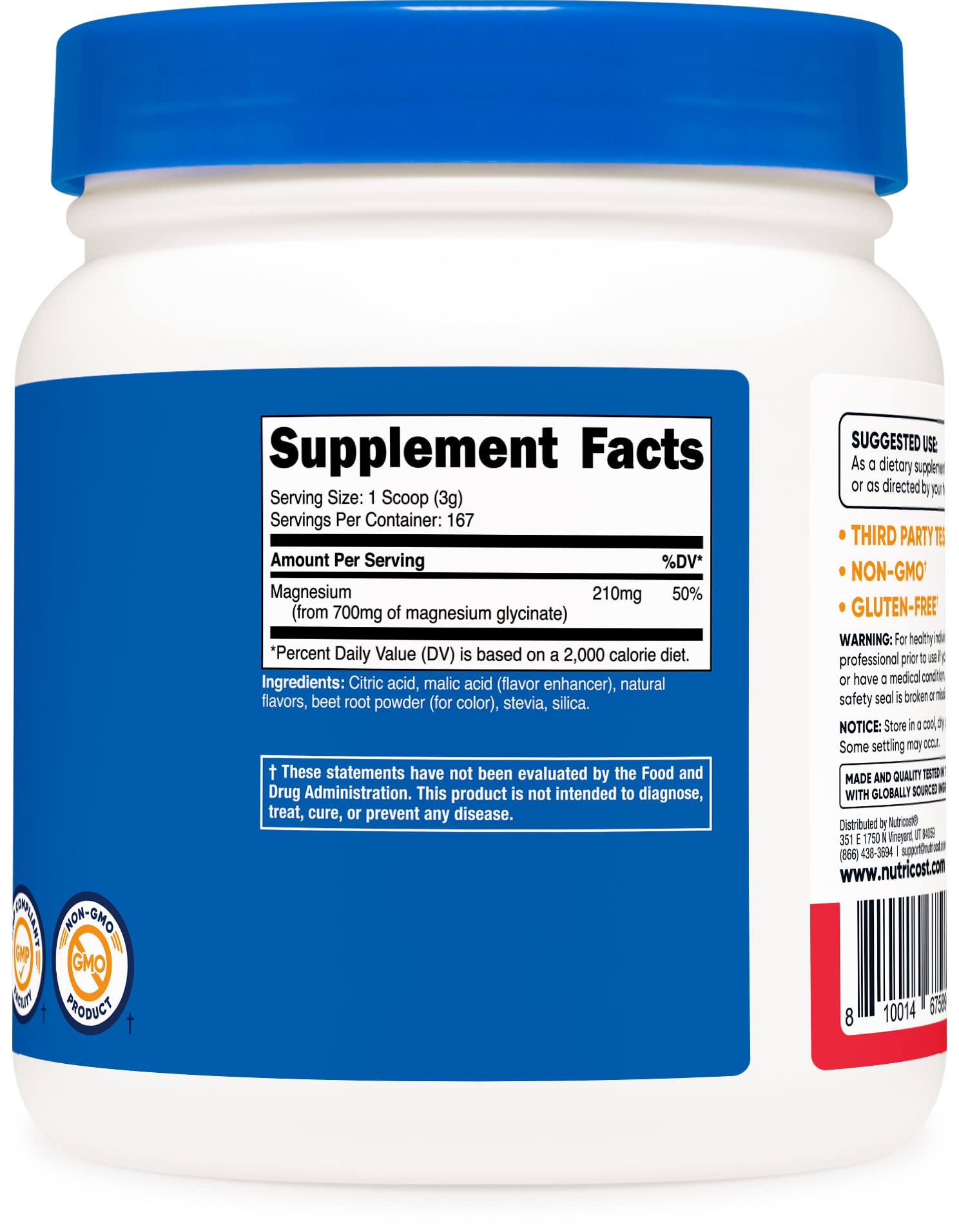 Nutricost magnesium for muscle recovery