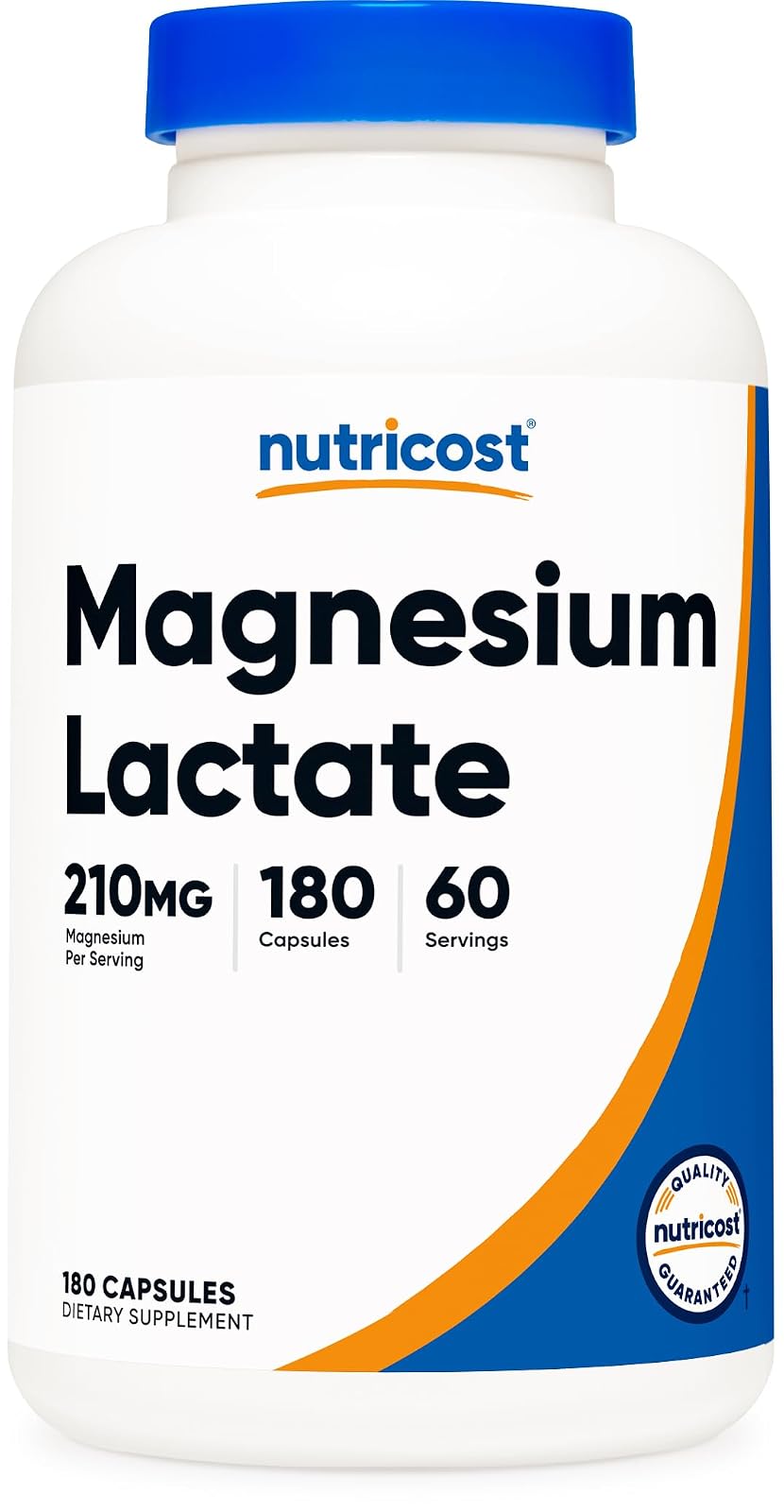 Nutricost magnesium lactate supplement capsules