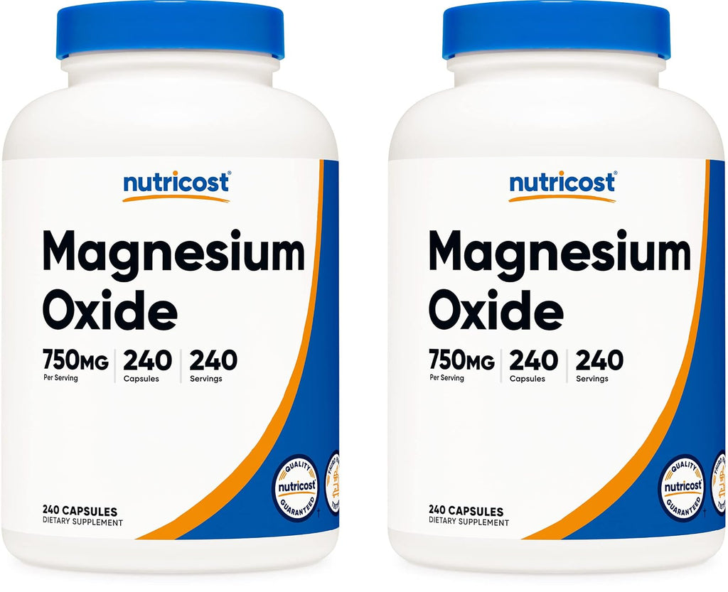 Nutricost magnesium oxide capsules for relaxation