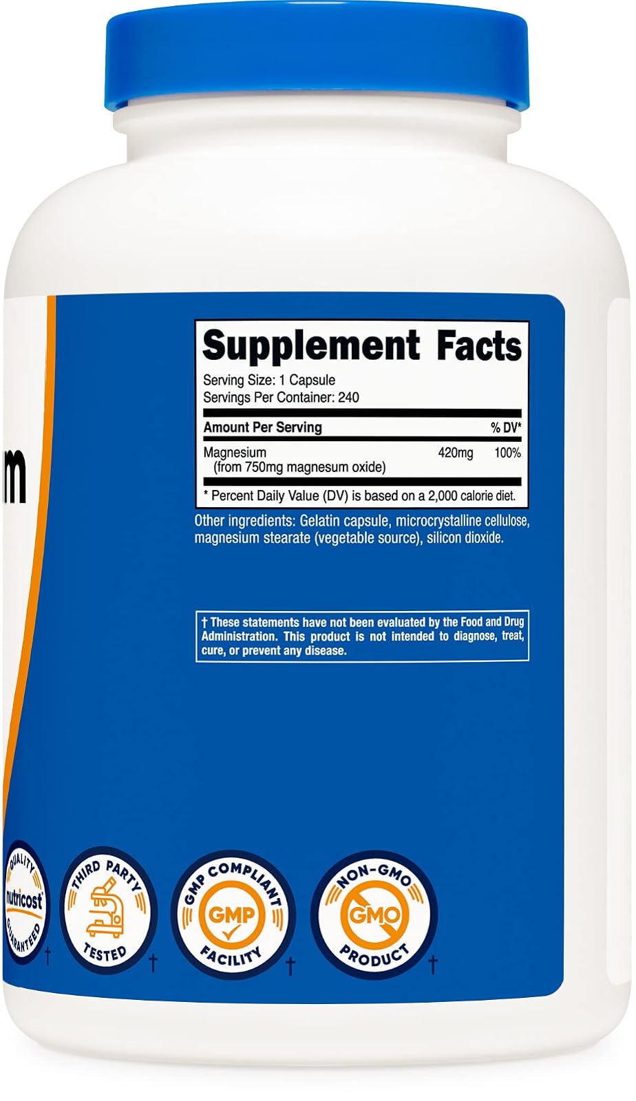 Nutricost magnesium oxide for daily wellness