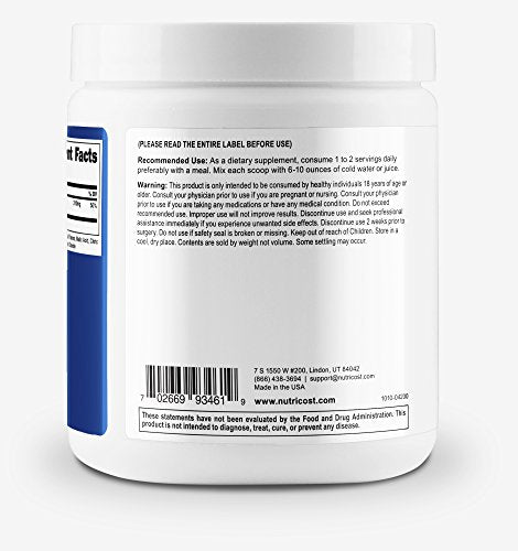 Nutricost magnesium powder for muscle support