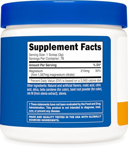 Nutricost magnesium powder for overall health