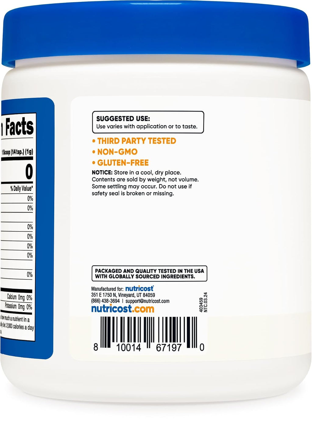 Nutricost Malic Acid for energy support