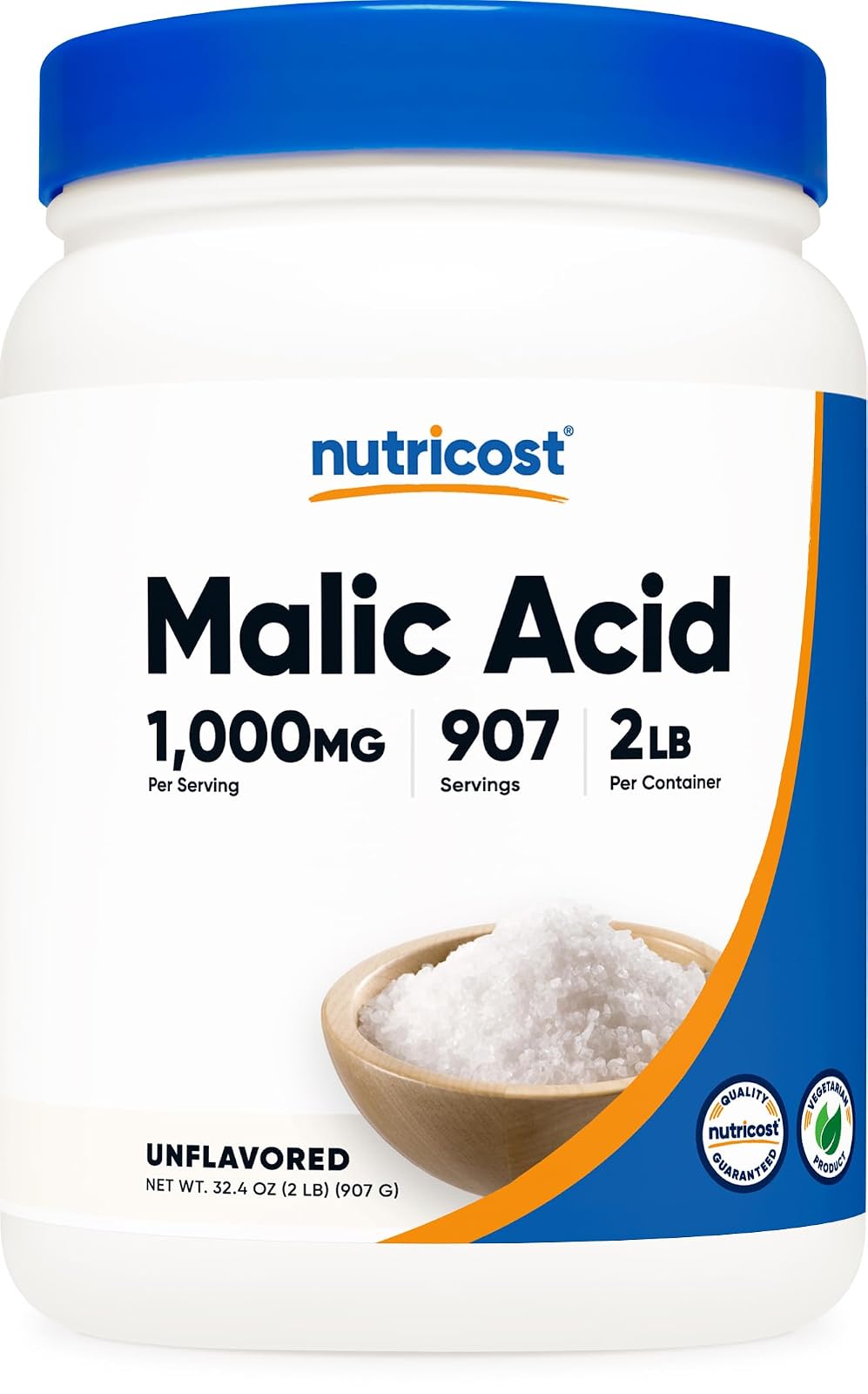 Nutricost Malic Acid Powder benefits