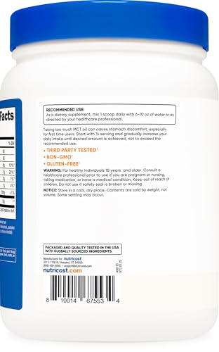Nutricost MCT oil for smoothies