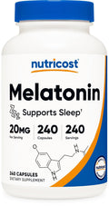 Nutricost melatonin capsules for restful sleep