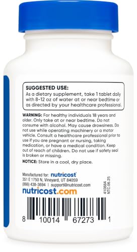 Nutricost melatonin supports healthy sleep