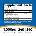 Nutricost milk thistle capsules 500 mg