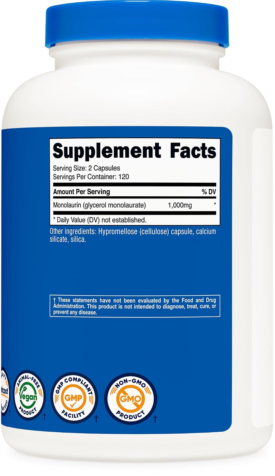 Nutricost Monolaurin for seniors' vitality