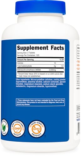 Nutricost MSM for enhanced mobility