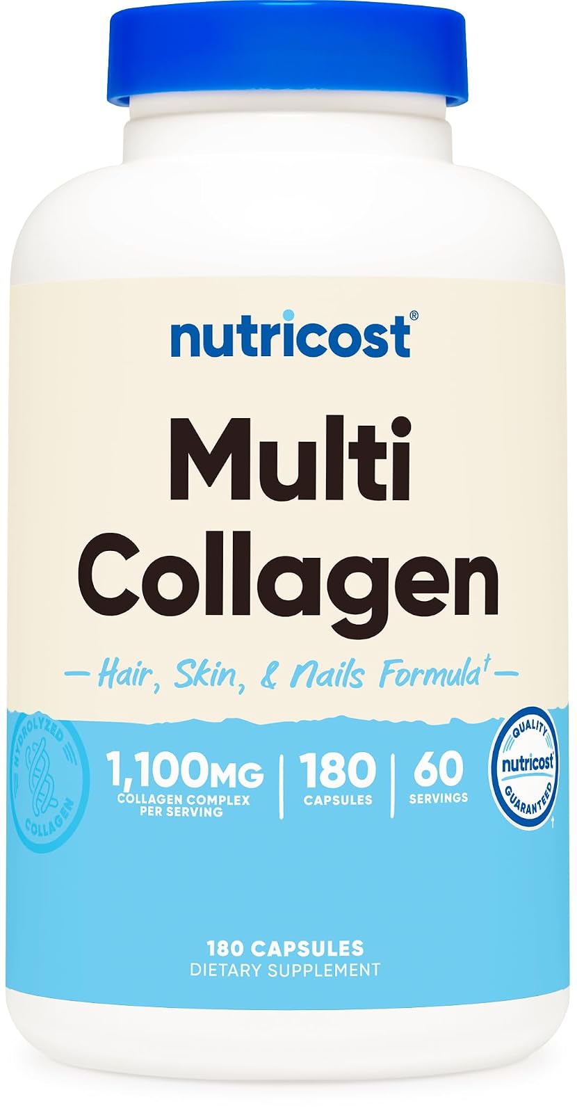 Nutricost Multi Collagen capsules for skin health