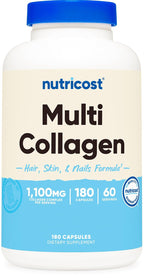 Nutricost Multi Collagen capsules for skin health