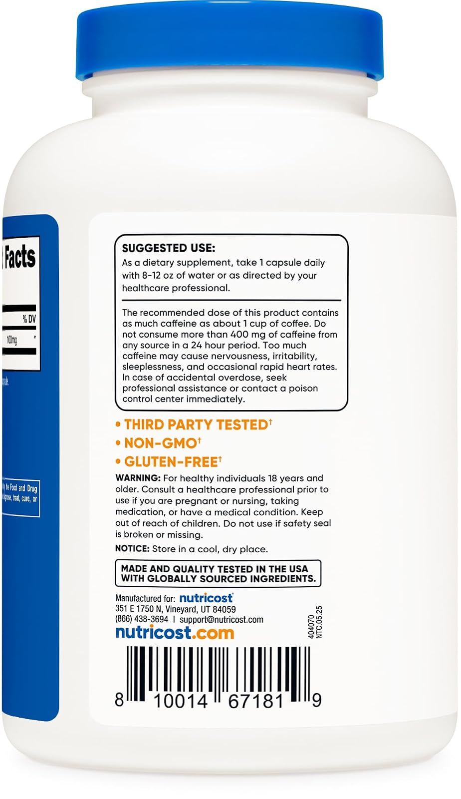 Nutricost multivitamin for men