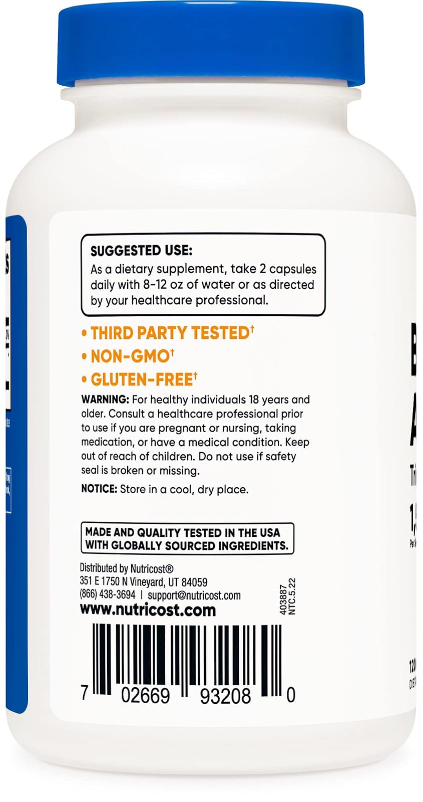 Nutricost multivitamin for overall health