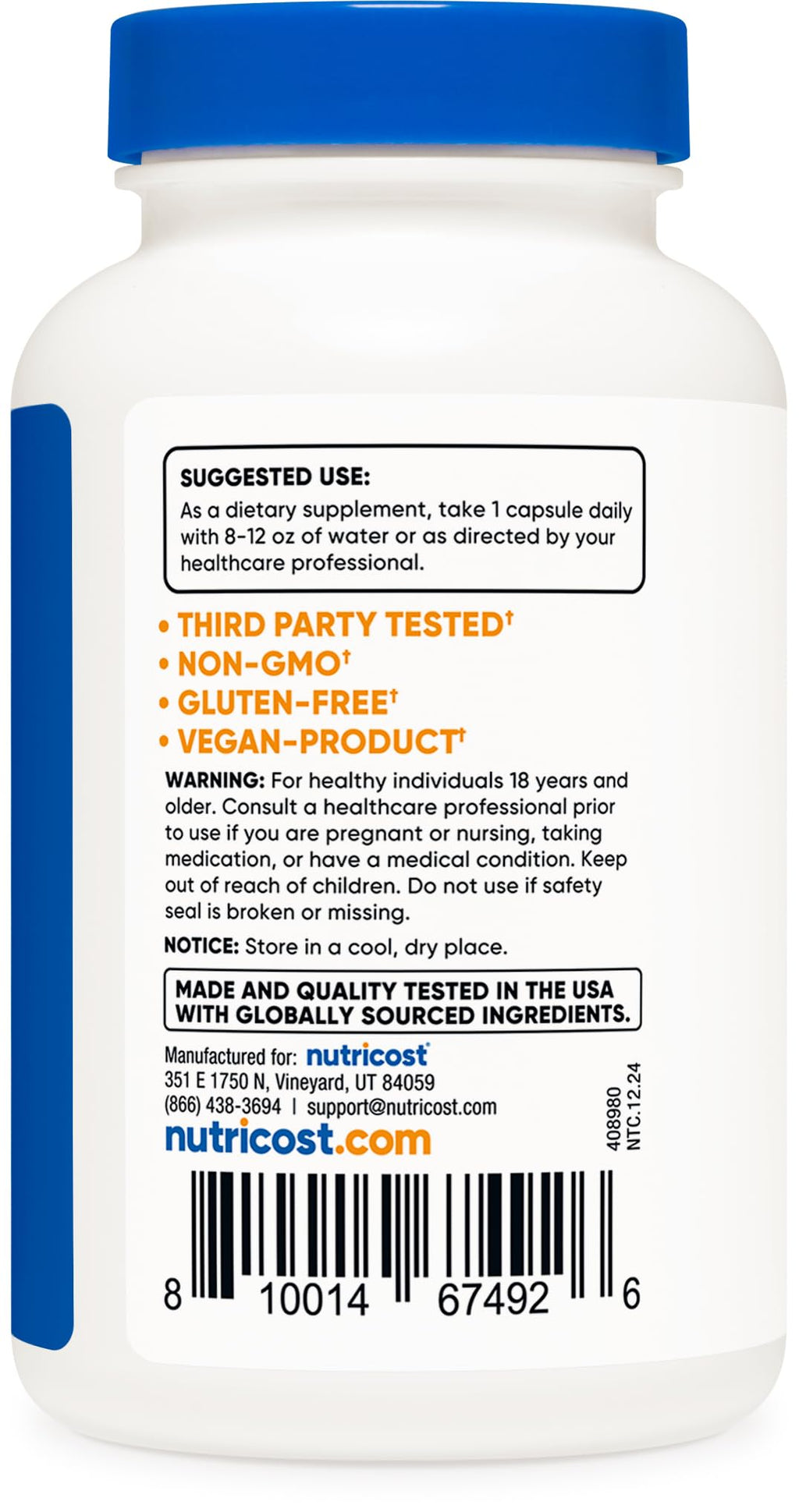 Nutricost mushrooms for cognitive function