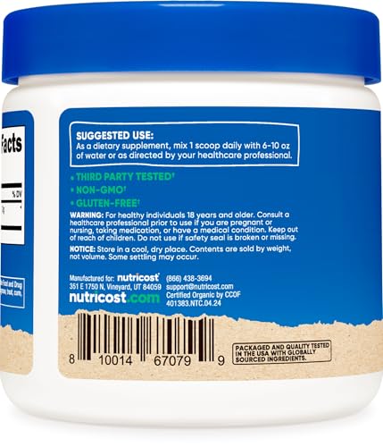 Nutricost mushrooms for immune support