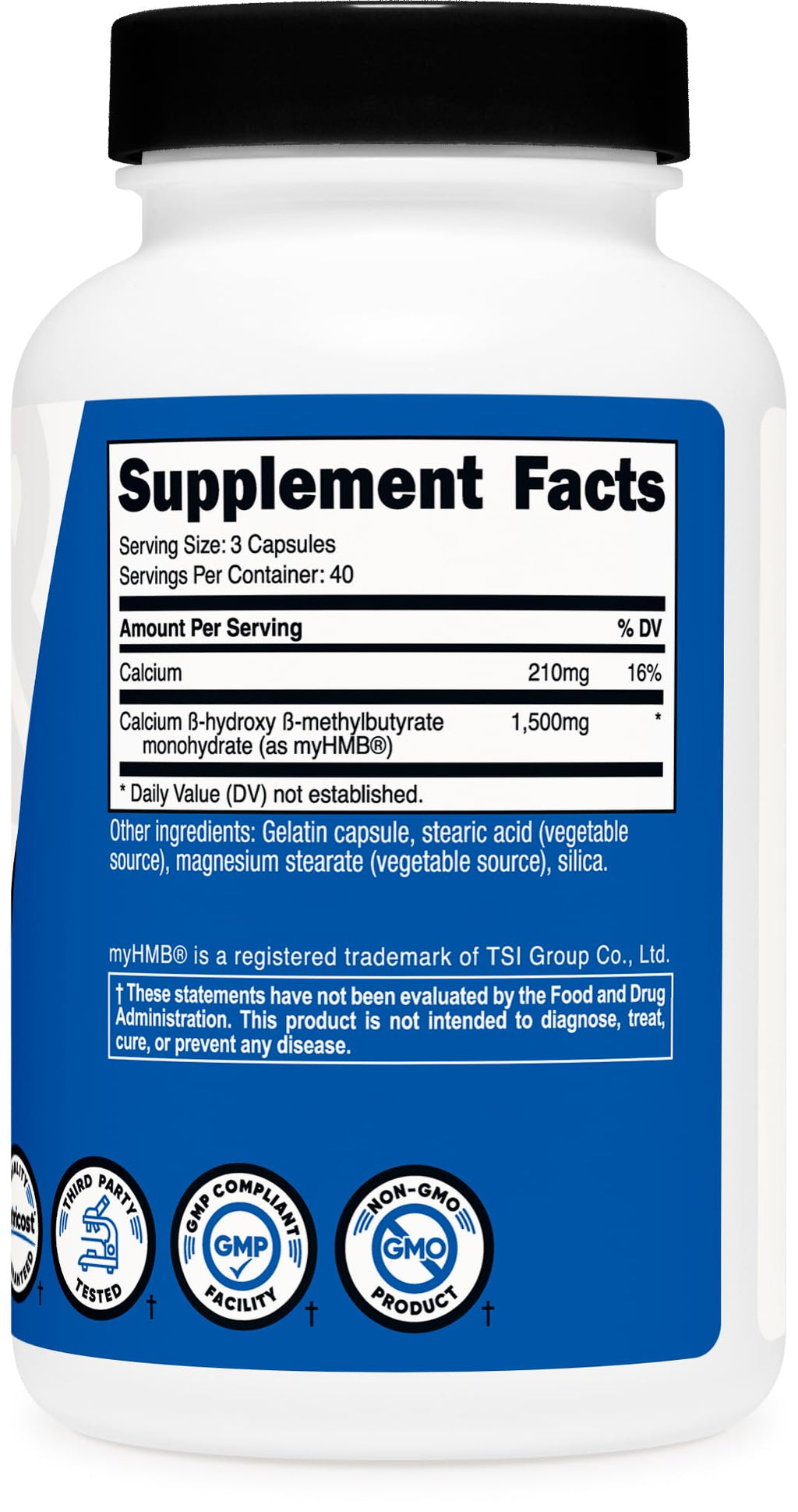 Nutricost myHMB capsules for fitness