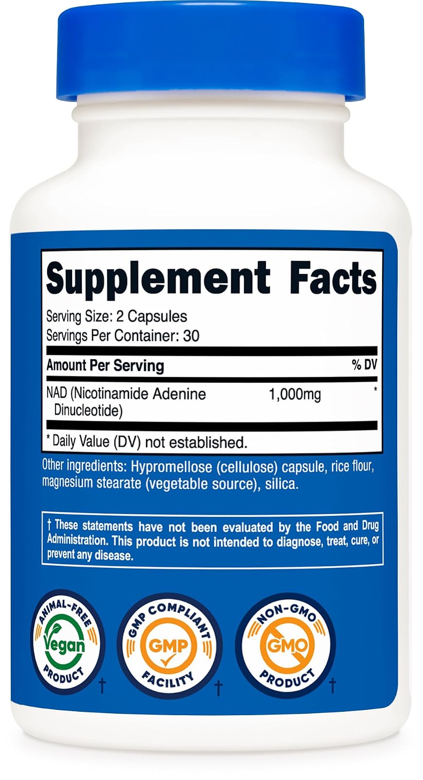 Nutricost NAD+ for optimal wellness