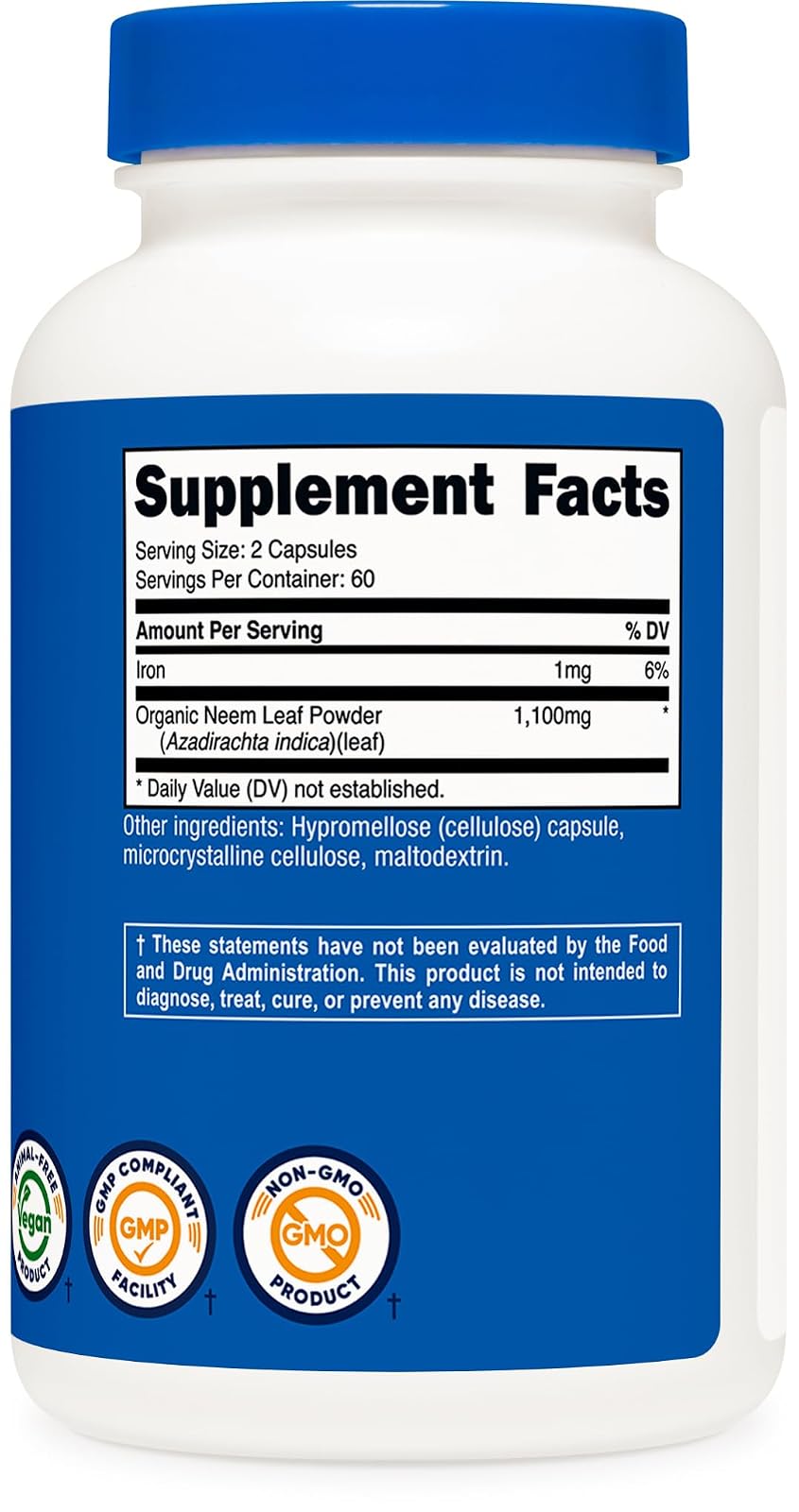 Nutricost Neem Leaf for skin health