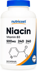 Nutricost Niacin 500 mg capsules
