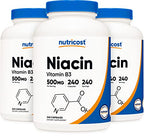 Nutricost Niacin 500 mg capsules