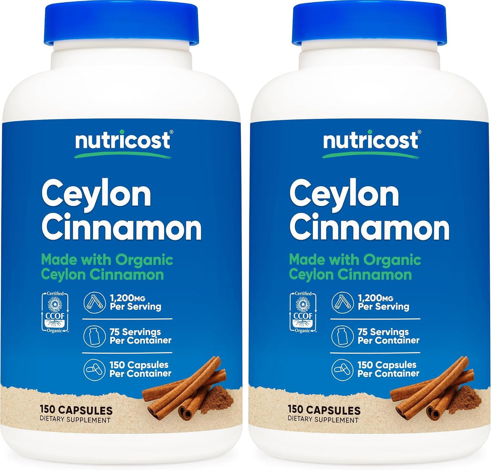 Nutricost organic Ceylon cinnamon capsules